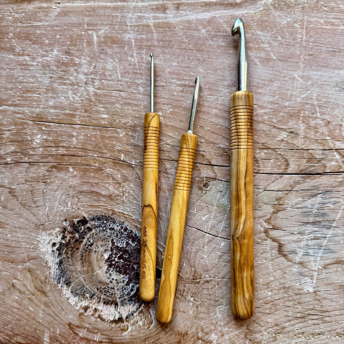 Addi Nature - Olive Wood Crochet Hooks — Loop Knitting