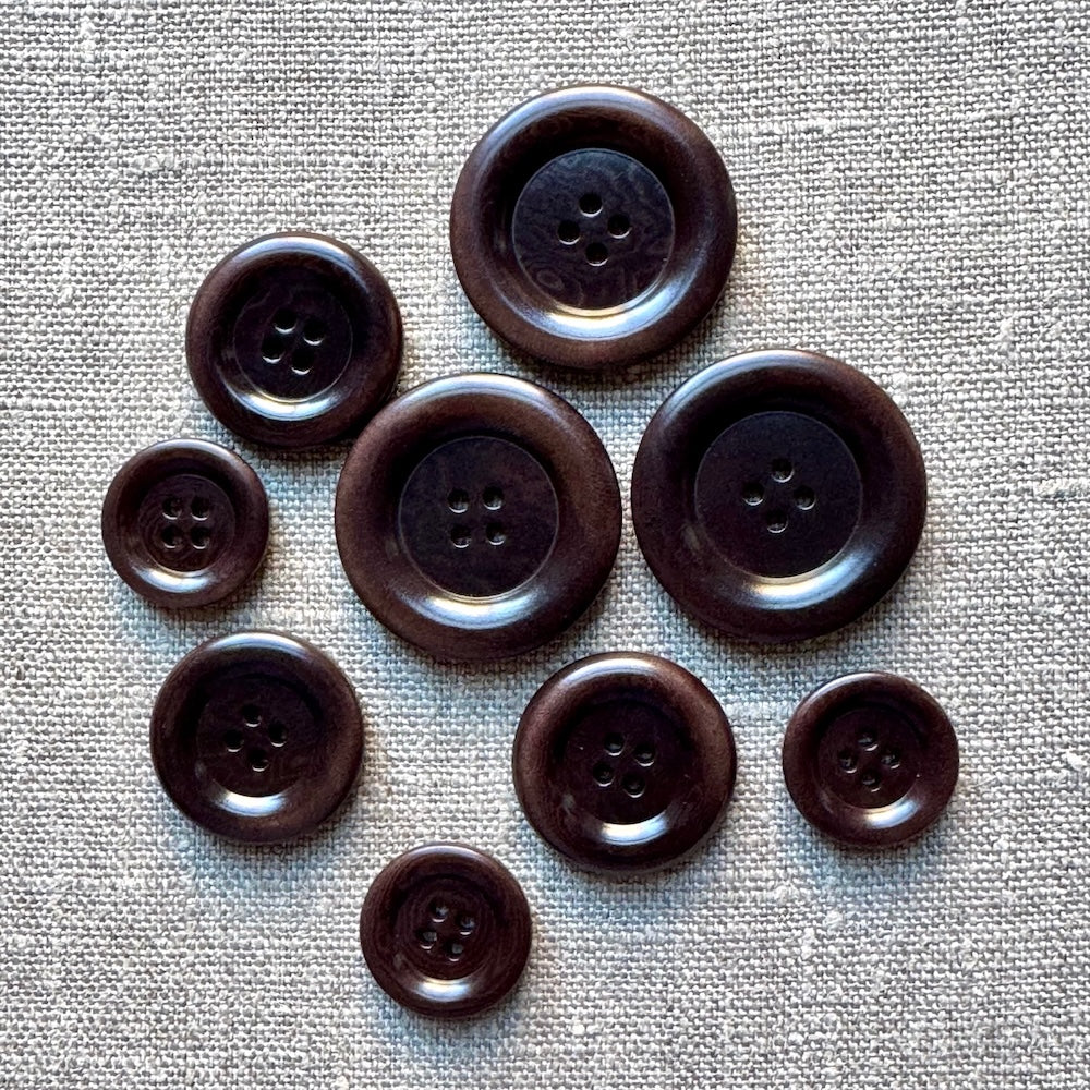 Corozo 4 hole button — Loop Knitting