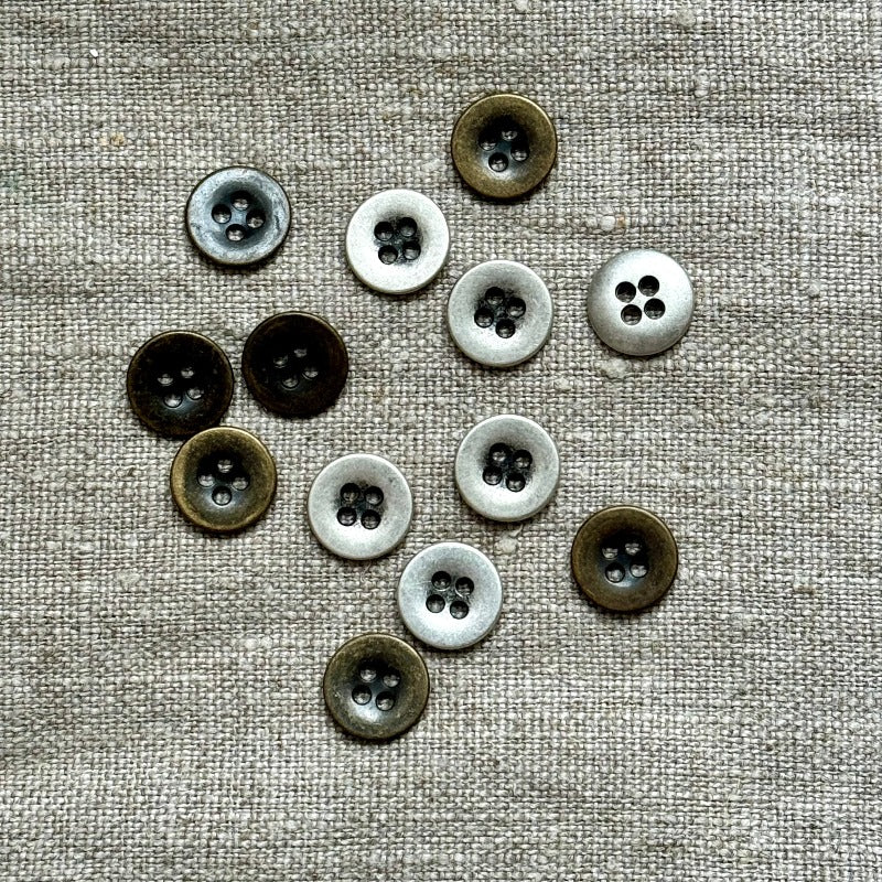 Mini metal buttons — Loop Knitting