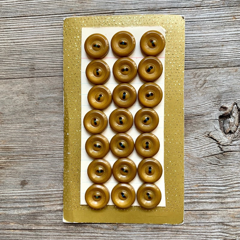Vintage Mustard Buttons — Loop Knitting