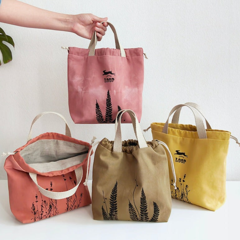 Kaliko Handmade Drawstring Bag with Handles — Loop Knitting