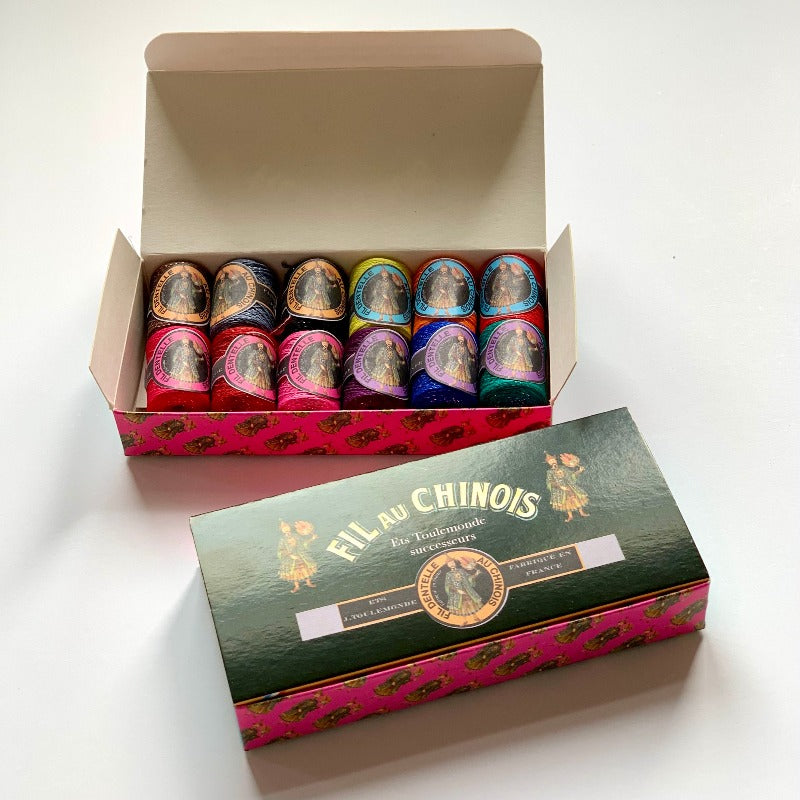 Sajou - Caudry Cocoons Lace Thread Box (No. 1 Bright Tones) — Loop Knitting