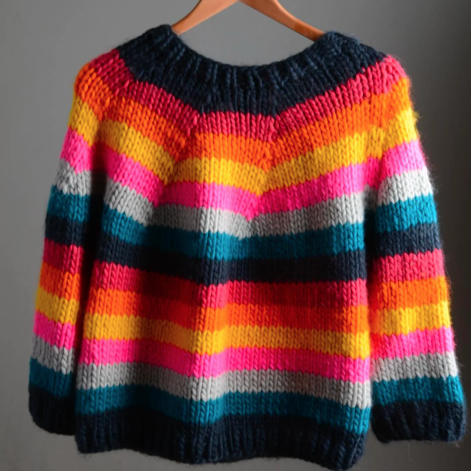 Mrs Moon - Rainbow Jumper — Loop Knitting