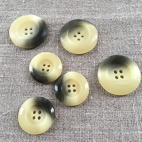 Mock Horn Buttons - Cream/Grey — Loop Knitting